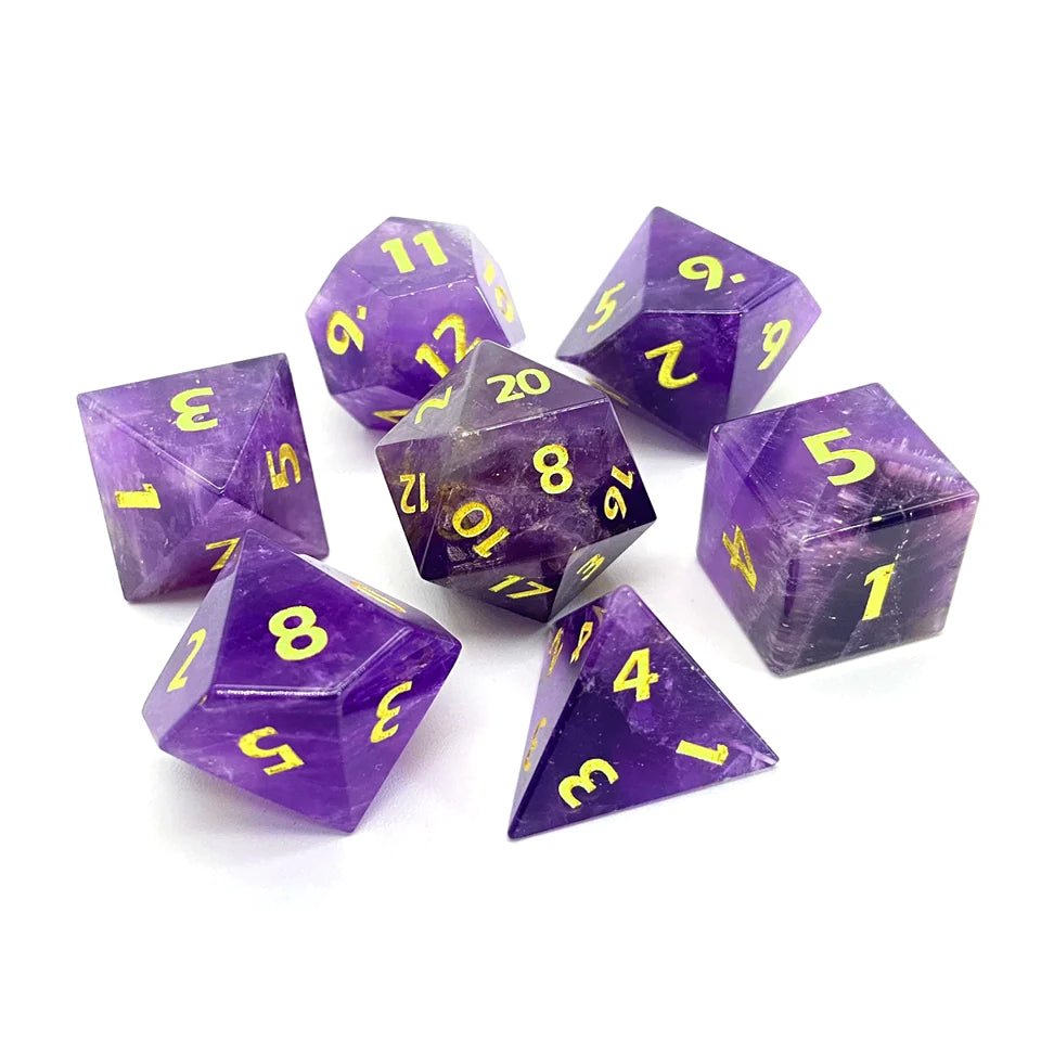 Gemstone Dice Sets | Shop Crystal & Precious Stone Dice – Tabletop Dominion