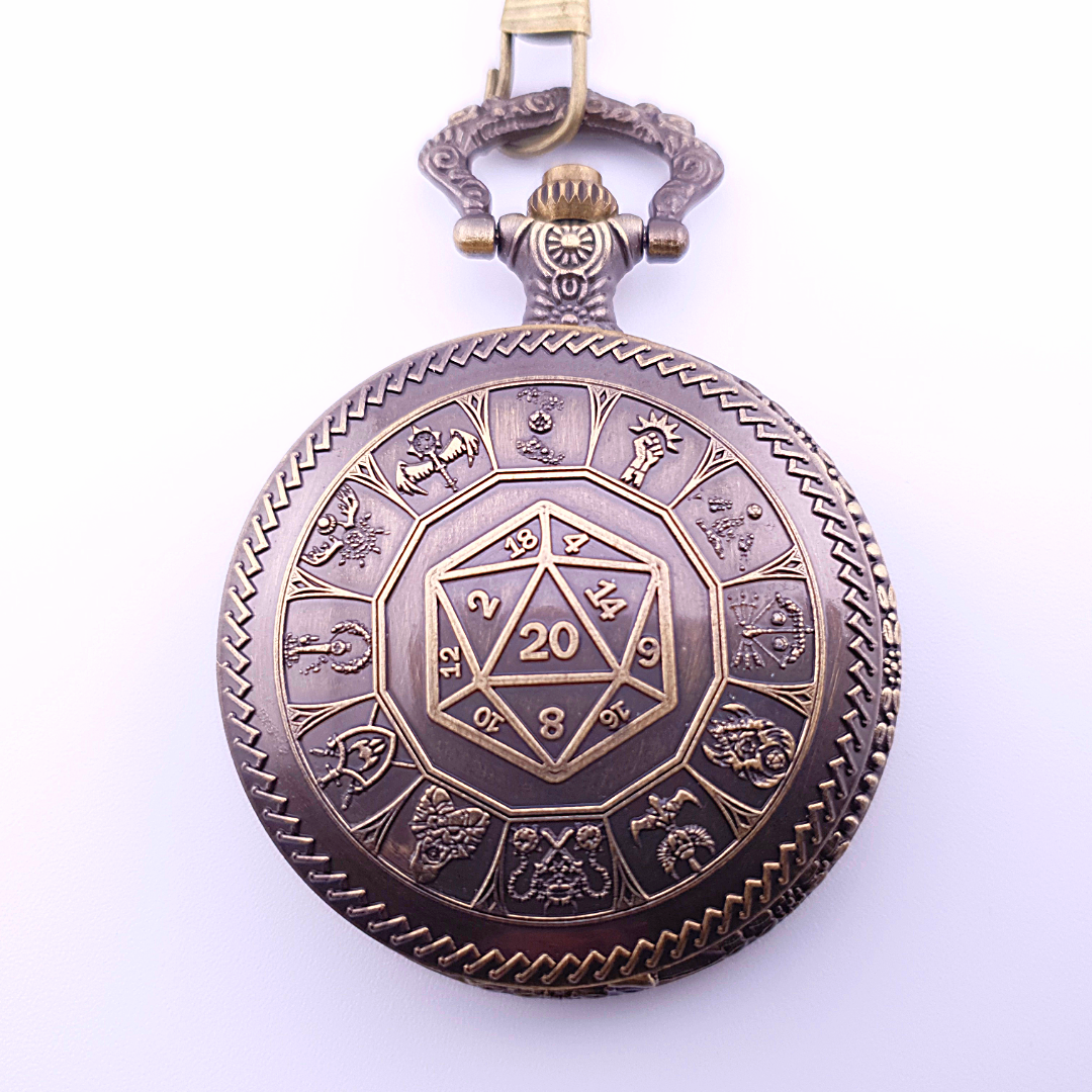 Adventurer's Cache | Pocket Watch Case | Ancient Gold – Tabletop Dominion