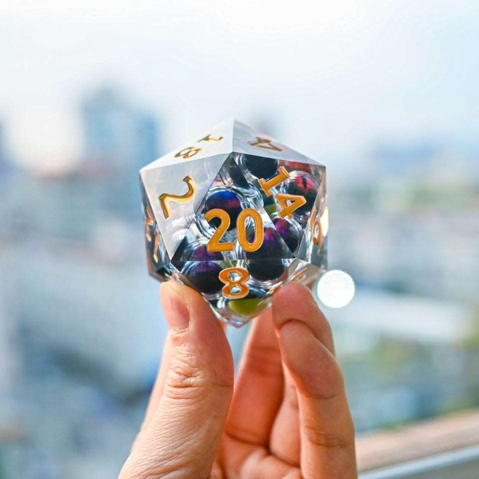 Eyes of Madness: Oversized D20 - Liquid Core & Moving Eyes